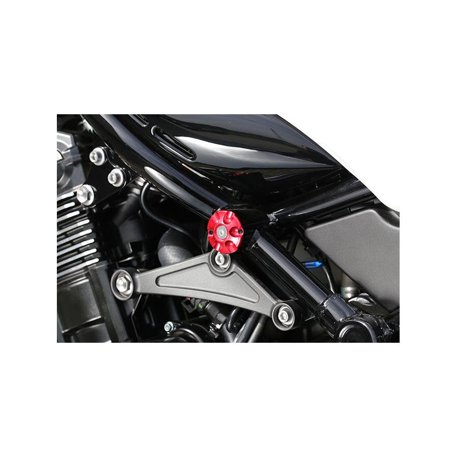 メーカー名：ベビーフェイスメーカー品番：005-K0013RD適合情報：カワサキ[KAWASAKI] Z900RS [ZR900C] 18-色[カラー]：レッド内容量[数量]：4個セット備考：※ピポット部分の汚れや錆の発生を防止しますパイプ...