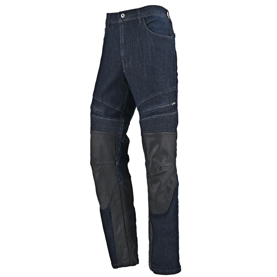 メーカー名：デイトナメーカー品番：63322ライディングの動きを妨げず、走行時の操作性を高めるバイク専用デニム。 ストレッチ性に優れたデニム素材をベースに、随所にレザー補強を施し、負荷のかかる部分をしっかり保護。 立体設計でライディングポジ...