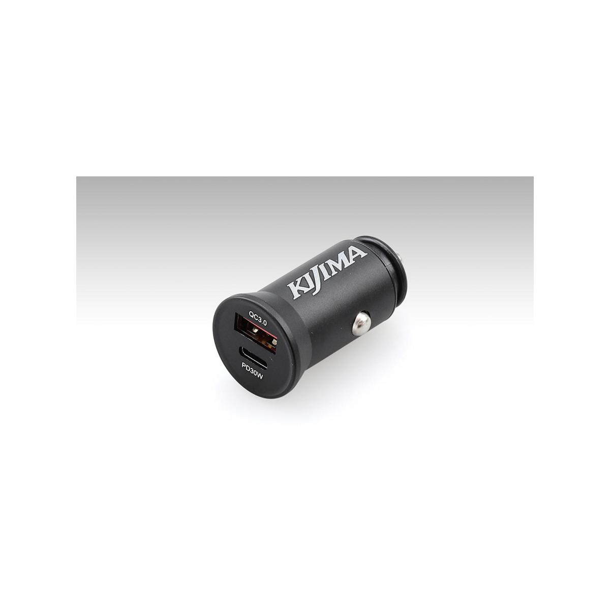 メーカー名：キジマメーカー品番：304-6222◆USB Type-CとType-Aの2ポートを備えた変換アダプターです◆最大出力は単独出力時でそれぞれ5V/3A、同時出力時ではそれぞれ5V/2.4Aとなっており、急速充電のPD及びQC3....