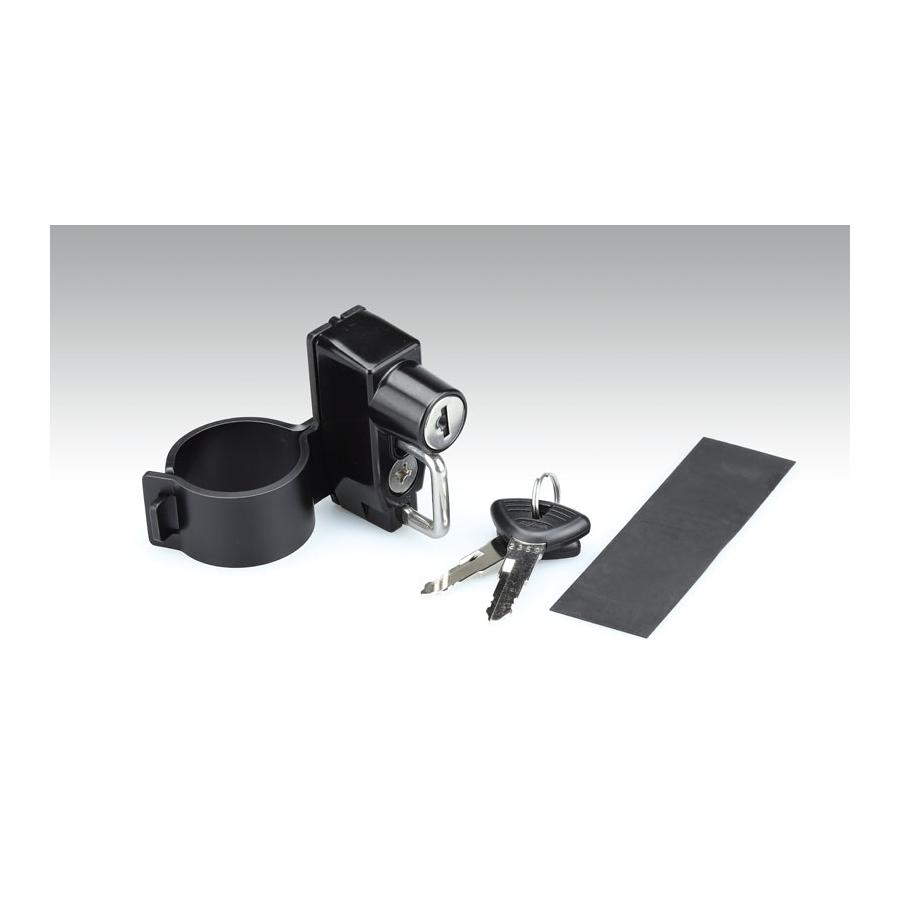 メーカー名：キジマメーカー品番：HD-05146◆外出先等で重宝するヘルメットロックです◆ショッピングや観光中にヘルメットをロックする事で、身軽に行動する事が可能になります◆適合：35mmパイプ用・04Y-スポーツスターのダウンチューブ等◆...