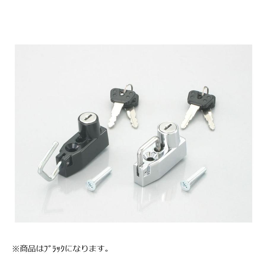 メーカー名：キタコメーカー品番：503-0600100■出先でのヘルメットの置き場に大変重宝する、コストパフォーマンスにも優れたヘルメットホルダーです。販売備考：●キー2個付属●取付け用M6x30皿ビス付属色[カラー]：ブラック付属品：●キ...