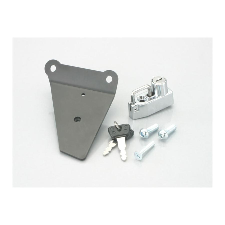 メーカー名：キタコメーカー品番：564-1818110販売備考：●左側タンデムステップに共締め装着。●キー2ケ付属●プレート：スチール製/ブラック塗装仕上げ適合情報：ホンダ[HONDA] CBR250R [MC41] 色[カラー]：プレート...