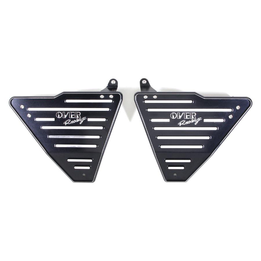 メーカー名：オーヴァーレーシングメーカー品番：57-18-01販売備考：アルミ削り出しサイドカバー(ブラックアルマイト)。左右セット。適合情報：ホンダ[HONDA] CB1100 10-13/14-色[カラー]：ブラックアルマイト仕上げ材質...