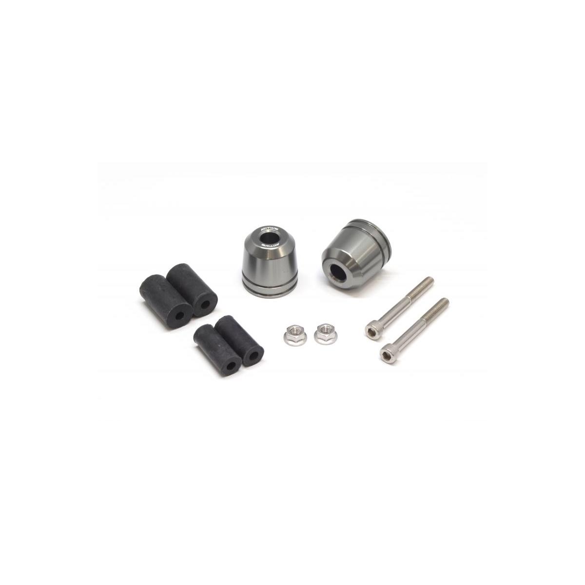 メーカー名：アクティブメーカー品番：60800025販売備考：&phi;33-L33◆バーハンドルに交換する際の必須アイテム、アルミ削り出しバーエンド◆あらゆるハンドルに対応できるよう、φ19とφ14の2サイズのゴムブッシュを付属◆アルミ削...