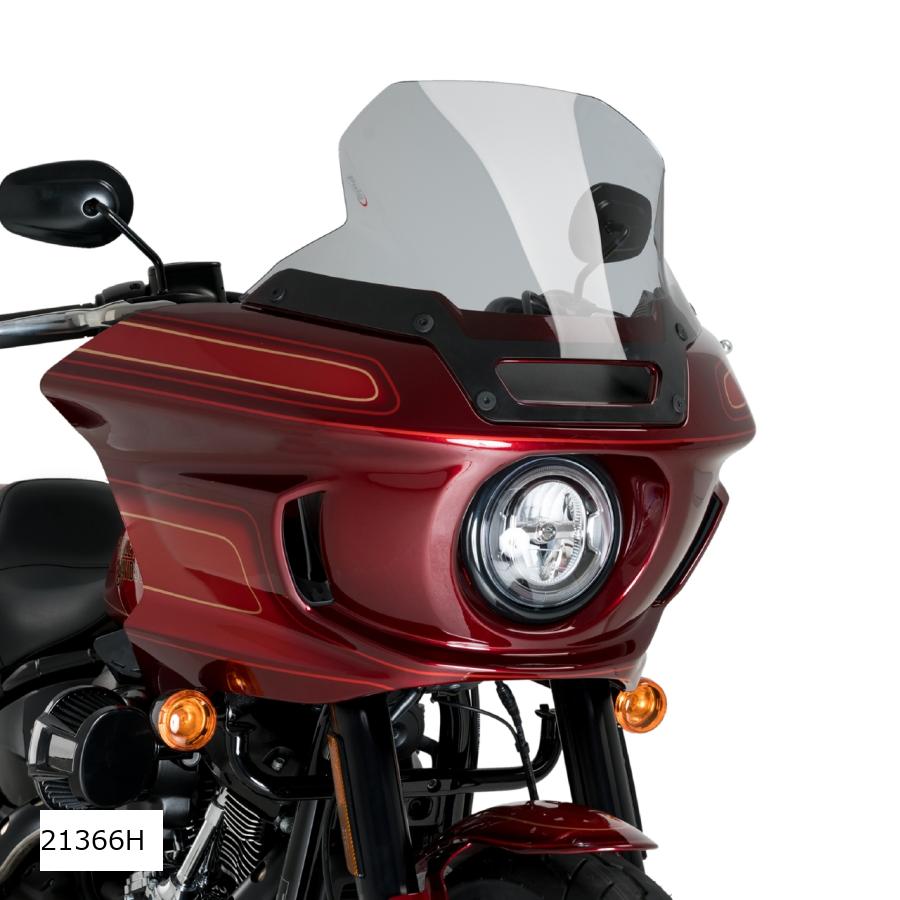 メーカー名：プーチメーカー品番：21366HPuig の High Road ウィンドスクリーンはクルーザー専用に開発。風洞解析により設計された形状は、車両のカスタムイメージを高め、ヘルメット付近の乱流を軽減し、長時間に及ぶライディングにも...