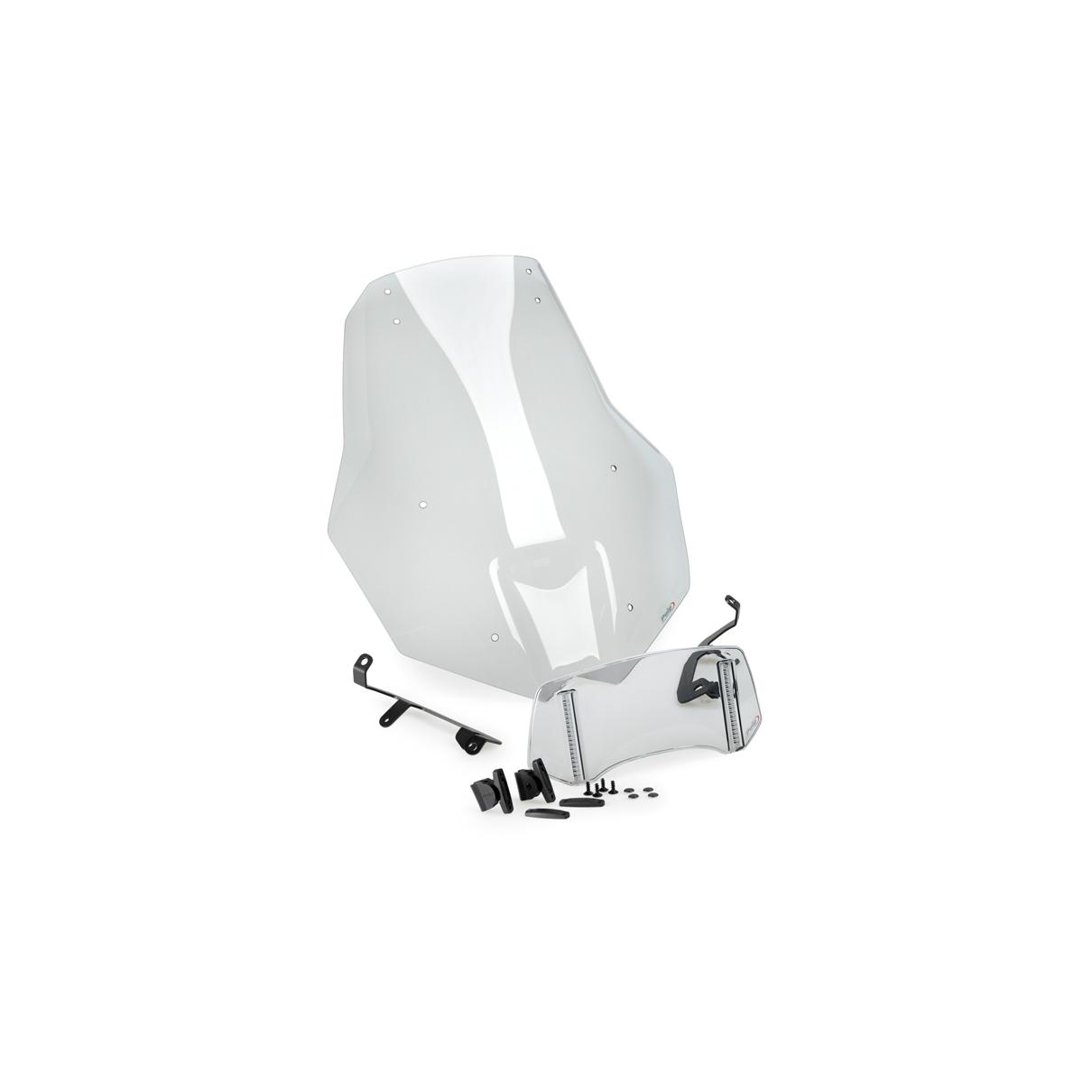 メーカー名：プーチメーカー品番：21799W徹底した空力解析と、実走行の繰り返しにより導き出されたPUIGツーリングスクリーンに、リニューアルされた、マルチアジャスタブルバイザー2.0を装備。より高いウインドプロテクションを発揮致します。バ...