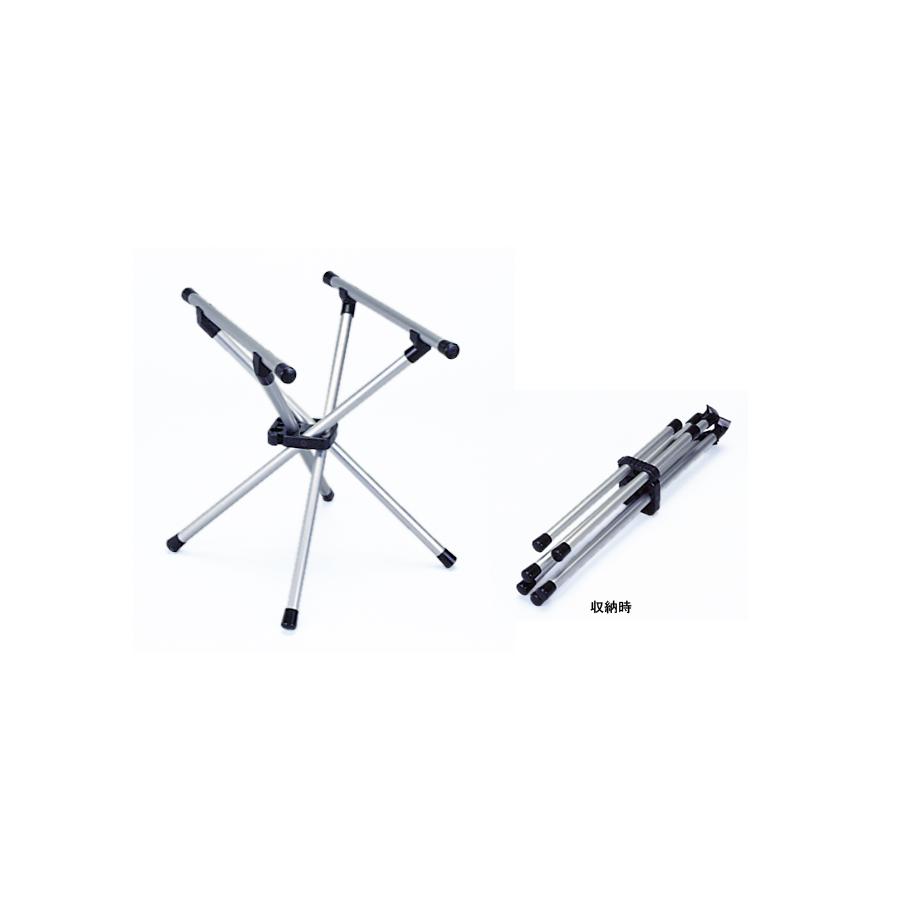 メーカー名：ソトメーカー品番：ST-610クーラーボックスやウォータージャグなど、最大荷重50kg。●組み立てサイズ幅350×奥行420×高さ420mm●収納サイズ580×100×85mm●重量1.0kg●材質クロスバー、ポール：アルミ（ア...