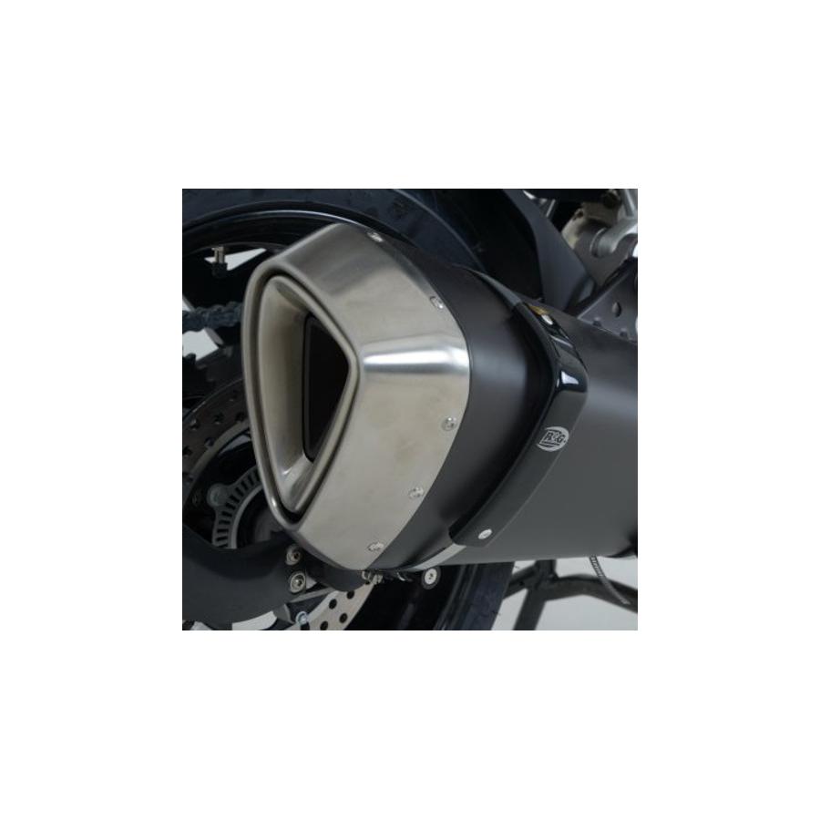 メーカー名：アールアンドジーメーカー品番：RG-EP0016BK車体より張り出しているエキゾーストパイプ、少しの接触で高価なパーツを損傷してしまいます。エクステンションバンドで簡単に取り付けしていただけ、万が一のアクシデント対策や、ドレスア...