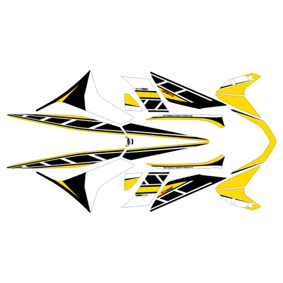 メーカー名：エムディーエフメーカー品番：MNMAX-D-PY-ALLグラフィックキット ストロボ PY適合情報：ヤマハ[YAMAHA] NMAX 16-タイプ：ストロボモデル色[カラー]：パンプキンイエローキット内容：コンプリートセット20...