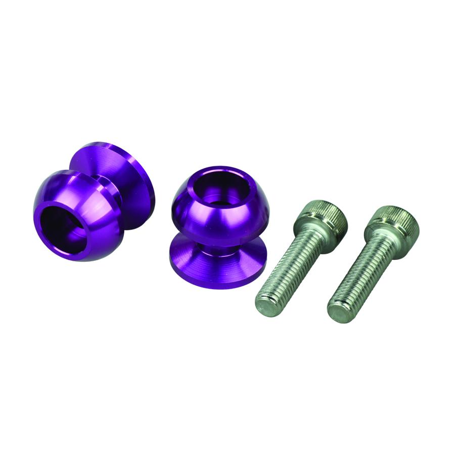 メーカー名：ポッシュフェイスメーカー品番：004012-05リヤショック取り付けボルトなどと交換することでツーリングネット等のフック固定場所を増設できます。アルミ削り出し、アルマイト/メッキ仕上げ。M8×30mmステンレスキャップボルト付属...