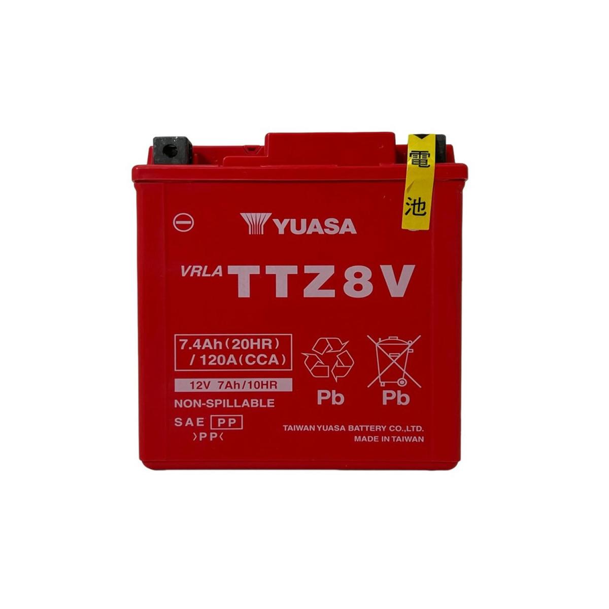 メーカー名：タイワンユアサ プロトメーカー品番：TTZ8V長さ(L): 132mm、奥行(W): 111mm、高さ(H): 70mm、重量:2.5kg販売備考：バッテリー液入り:価格はオープンプライスです。【YTZ8V GTZ8V互換 PC...