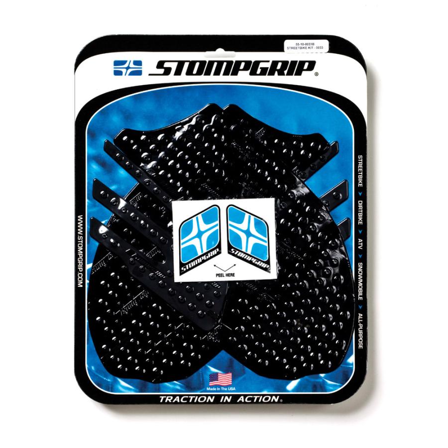 メーカー名：ストンプグリップメーカー品番：55-10-0033B販売備考：全て黒いパッドで構成された製品には従来通り品番末にBを表記します。 装着箇所を洗浄し汚れや油分を落としてください(ケミカルでなく中性洗剤をご使用ください)。適合情報：...