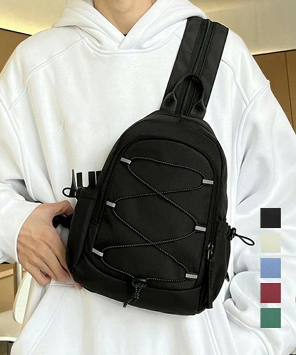 ■商品の特徴ワンショルダーバッグ 軽量 2way ナイロンバッグ アウトドア 男女兼用かばん 韓国風リュックサック カジュアルbagショルダージップを開くとリュックに変身するナイロンボディバッグ夜間に光を反射する素材を使用しており、夜道での...