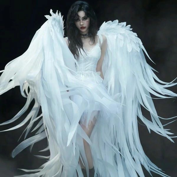 翼のみ装飾品の羽につきましては、手作業での貼り付けとなりますので、到着時や使用時に多少取れたりする場合もございますこと、ご了承くださいませ。「記載のないアクセサリー、小物等は付属しません」 素材&nbsp;✽.*꙳...