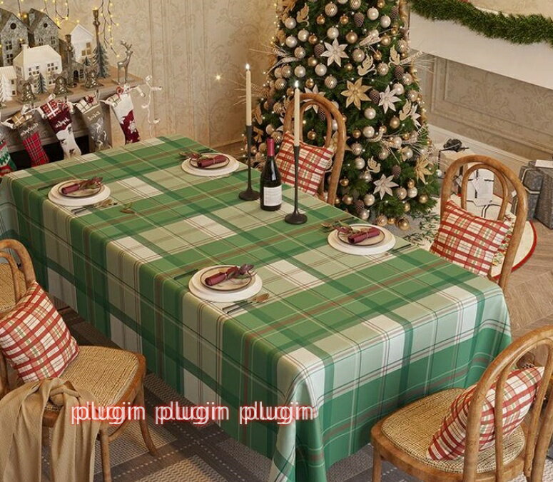 メイン素材：ポリエステル【エレガントなデザイン・クリスマス飾り】 レッドの色はお正月とクリスマスにぴったり、レッドのテーブルクロスが設計されて、テーブルに敷くだけ、クリスマス雰囲気満々です。部屋の模様替えを予定しているあなた、この多彩なテー...