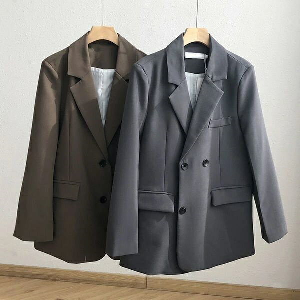 商品名:レディース　スーツジャケット セット内容：ジャケットのみ（※他は商品に含まれません） カラー：#1 #2 サイズ：M L 生産国：中国 素材：ポリエステル ※実寸は平置きでメジャーによる採寸のため、多少の誤差が生じる場合がございます...