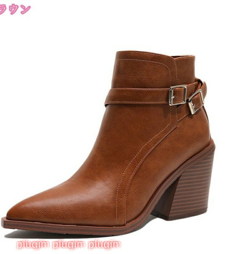 表地：puメイン素材：ポリエステルメイン素材：甲材: pu　ソール素材または裏地: ゴム　留め具の種類: サイドジップ　ヒールの高さ: 約6.0centimeters cmシンプルなデザインのハイヒールショートブーツです。落ち着きのあるマッ...