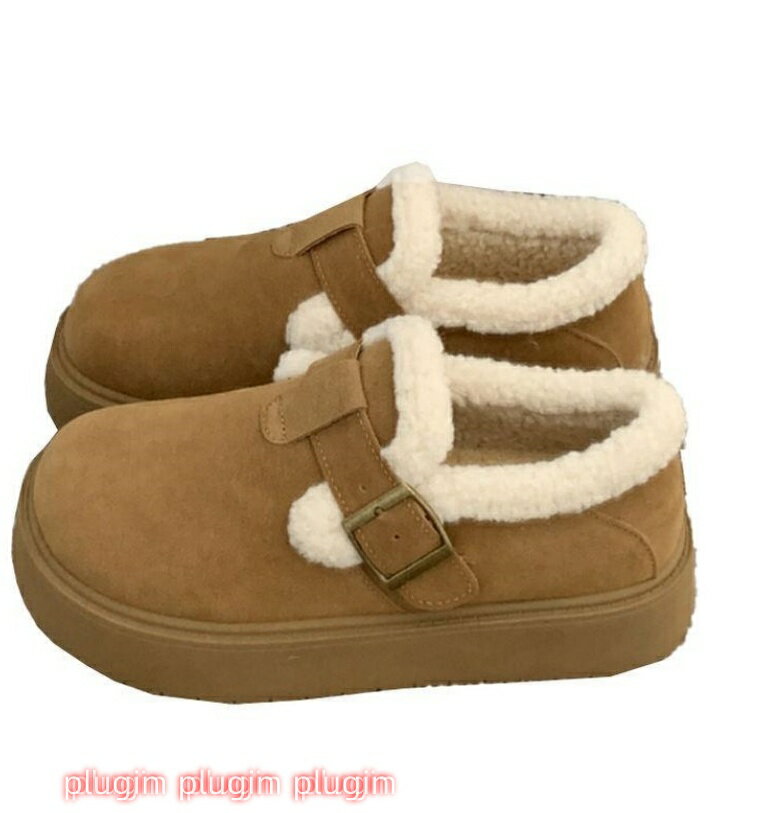 表地：スウェードメイン素材：スウェード▽留め具の種類: スリッポン式　▽ヒールの高さ:2.5cm ★ボア付きシューズ 女性用 防寒 保温性 滑り止め 着脱やすい！！これらの暖かいウィンターブーツは彼や彼女への素晴らしい贈り物になります。 ハ...