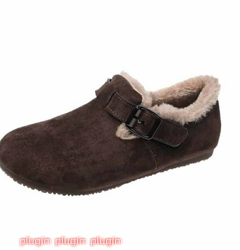 表地：スウェードメイン素材：スウェード▽留め具の種類: スリッポン式　▽ヒールの高さ:1.5cm ★ボア付きシューズ 女性用 防寒 保温性 滑り止め 着脱やすい！！これらの暖かいウィンターブーツは彼や彼女への素晴らしい贈り物になります。 ハ...