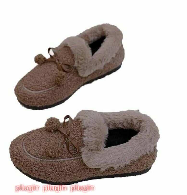 表地：スウェードメイン素材：スウェード▽留め具の種類: スリッポン式　▽ヒールの高さ:1.5cm ★ボア付きシューズ 女性用 防寒 保温性 滑り止め 着脱やすい！！これらの暖かいウィンターブーツは彼や彼女への素晴らしい贈り物になります。 ハ...