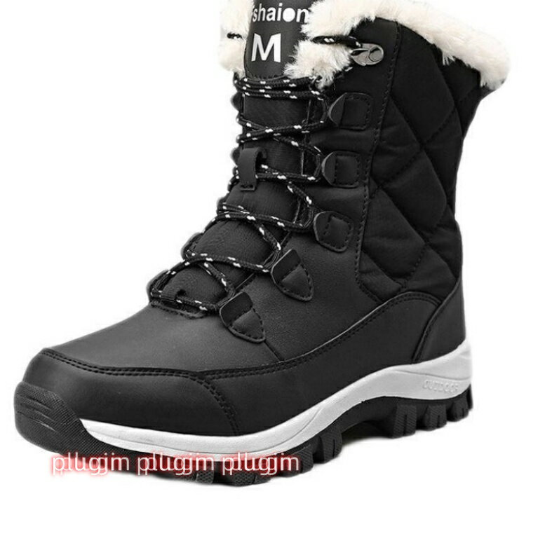 表地：合皮メイン素材：ゴム【素材】「アッパー」合成皮革　「ソール素材または裏地」合成コム、裏張り加工済みテキスタイル　「留め具の種類」レースアップ【暖かいスノーブーツ・防寒対策】内側・底と全てがもこもこボアなので、とても暖かい。足先が冷える...