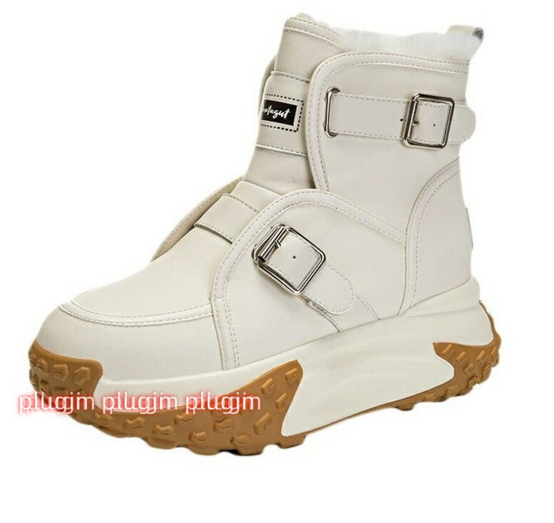 表地：レザーメイン素材：ゴム【優しい肌触り】 柔らかい素材で、足に負担がかかりにくく、履き心地は非常に軽いです。内側のボアがついており、ふわふわで防寒性に優れます。ブーツは表の縫い目などもしっかりしています。柔らかな質感や肌触り、保温性、通...