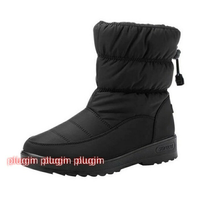 表地：布メイン素材：ゴム【優しい肌触り】 柔らかい素材で、足に負担がかかりにくく、履き心地は非常に軽いです。内側のボアがついており、ふわふわで防寒性に優れます。ブーツは表の縫い目などもしっかりしています。柔らかな質感や肌触り、保温性、通気性...