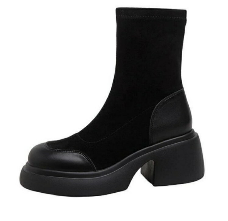 表地：超繊維メイン素材：超繊維○【ヒールの高さ】：7.5cm 【筒丈】：15cm 【筒周り】：23cm 【カラー】：ブラック 【サイズ】：22.5センチ 23センチ 23.5センチ 24センチ 24.5センチ 25センチ 22.5cm 23...