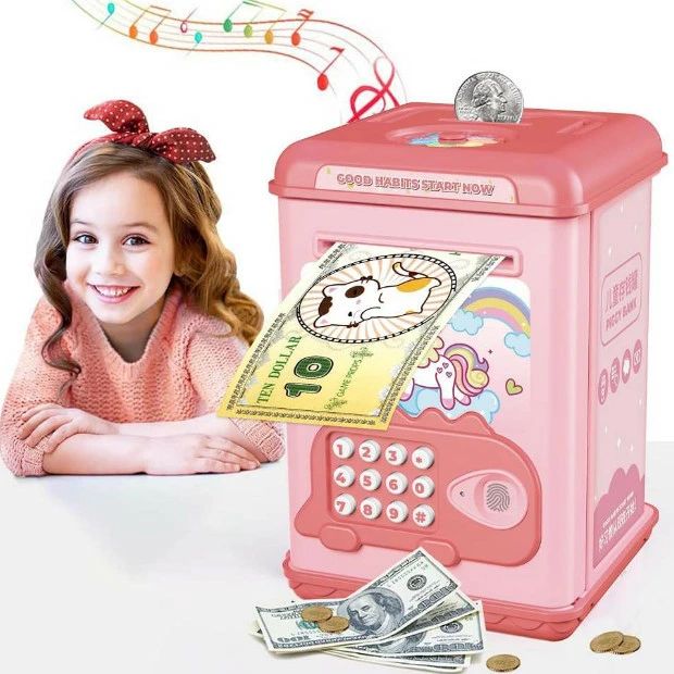 【商品説明】 【パスワードロック】 お子様がお金をどこにでもなくしてしまうことをまだ心配していますか? この貯金箱は、ATM 入金ポートと 4 桁のパスワードのデザインを採用して、お子様のお金を保護します。 さらに、お子様は個人のパスワード...