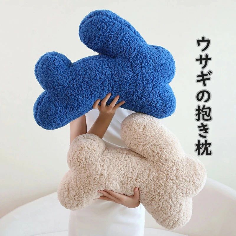 ウサギの抱き枕 "★高品質素材：ぬいぐるみ内層は高品質のpp綿をふっくらと弾力性のあるもので、外層はポリエステルの超ソフトショートぬいぐるみで作られています。 ★手触り：生地は弾性のある素材で、気持ちいい感触です。抱きつくだけて自然に安心感...