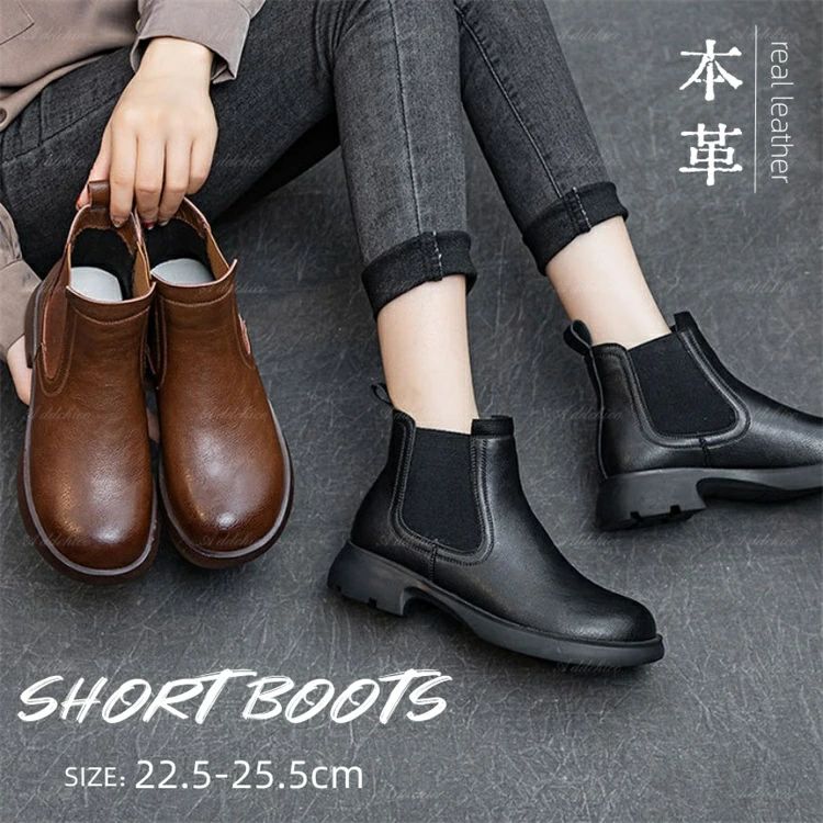 ▲素材：牛革 ▲Heel：3.5cm ▲カラー：ブラウン/ブラック ▲サイズ: 22.5cm -25.5cm 【注意事項】モニターの発色具合によって実際の物と異なる場合がございます。 ※平置き採寸となりますので、0.5-1cmの誤差について...