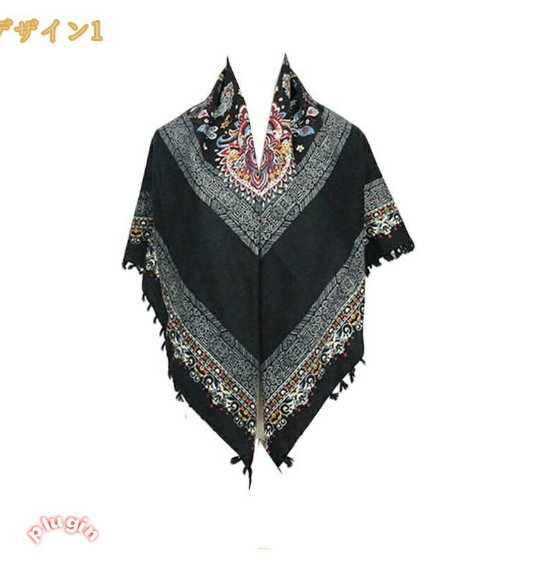 表地：ポリエステルメイン素材：ポリエステルサイズ：110cmX110cm レディースポンチョのふんわりとした優しい肌触りになっております。春夏秋冬、オールシーズン使用できます。大判ストールは冷房の効いた寒い部屋での防寒対策としても、便利なア...