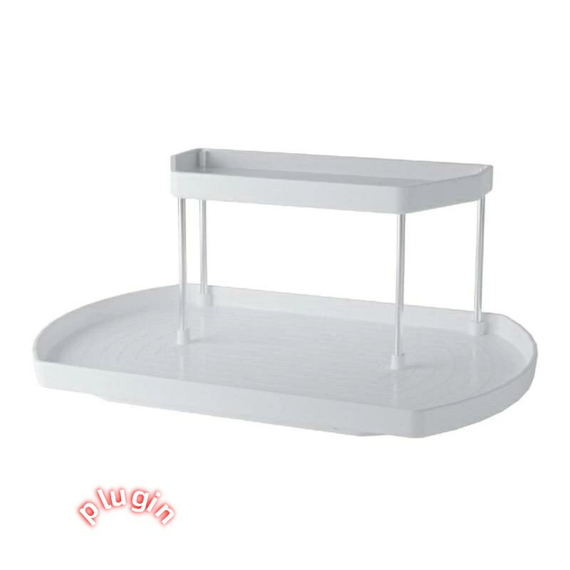 説明: 【製品タイトル】: ビール、飲料用クリエイティブ回転冷蔵庫収納ラック、カウンタートップ調味料用の簡単にアクセスできるオーガナイザースタンド、2層。高品質の耐久性のあるプラスチ素材で作られており、耐久性に優れています。【ミニマリストデ...