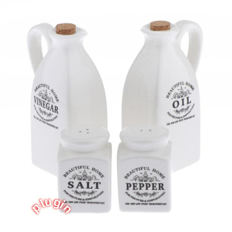 説明: セラミック製で、安全、耐久性、耐酸性、耐腐食性に優れています。かわいいミルクの形のデザイン、スタイリッシュで実用的。陶器の調味料入れ 4 個セットはさまざまなニーズに適しており、スペースを節約し、容器にスパイスを保管することでキッチ...