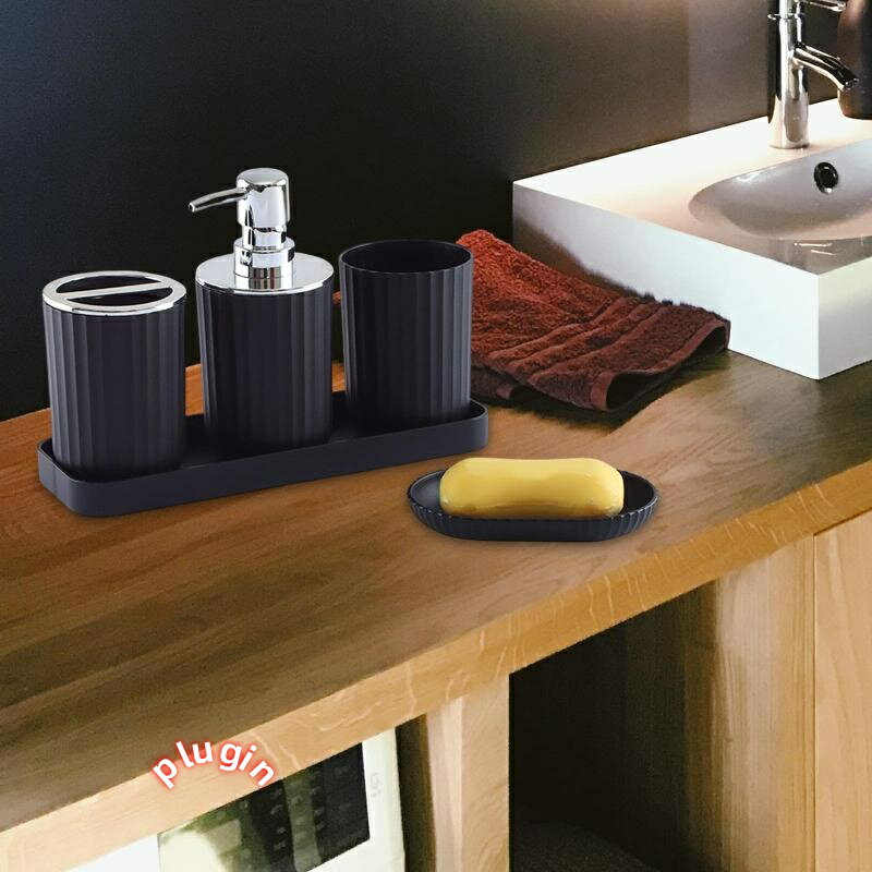 説明: 素材：高品質のプラスチック、耐久性、環境にやさしい、お手入れが簡単。入手できるもの：歯ブラシカップ1個、マウスカップ1個、ローションボトル1個、石鹸皿、トレイ1個。機能：バスルームを飾り、バスルームを清潔で整頓された状態に保ちます。...