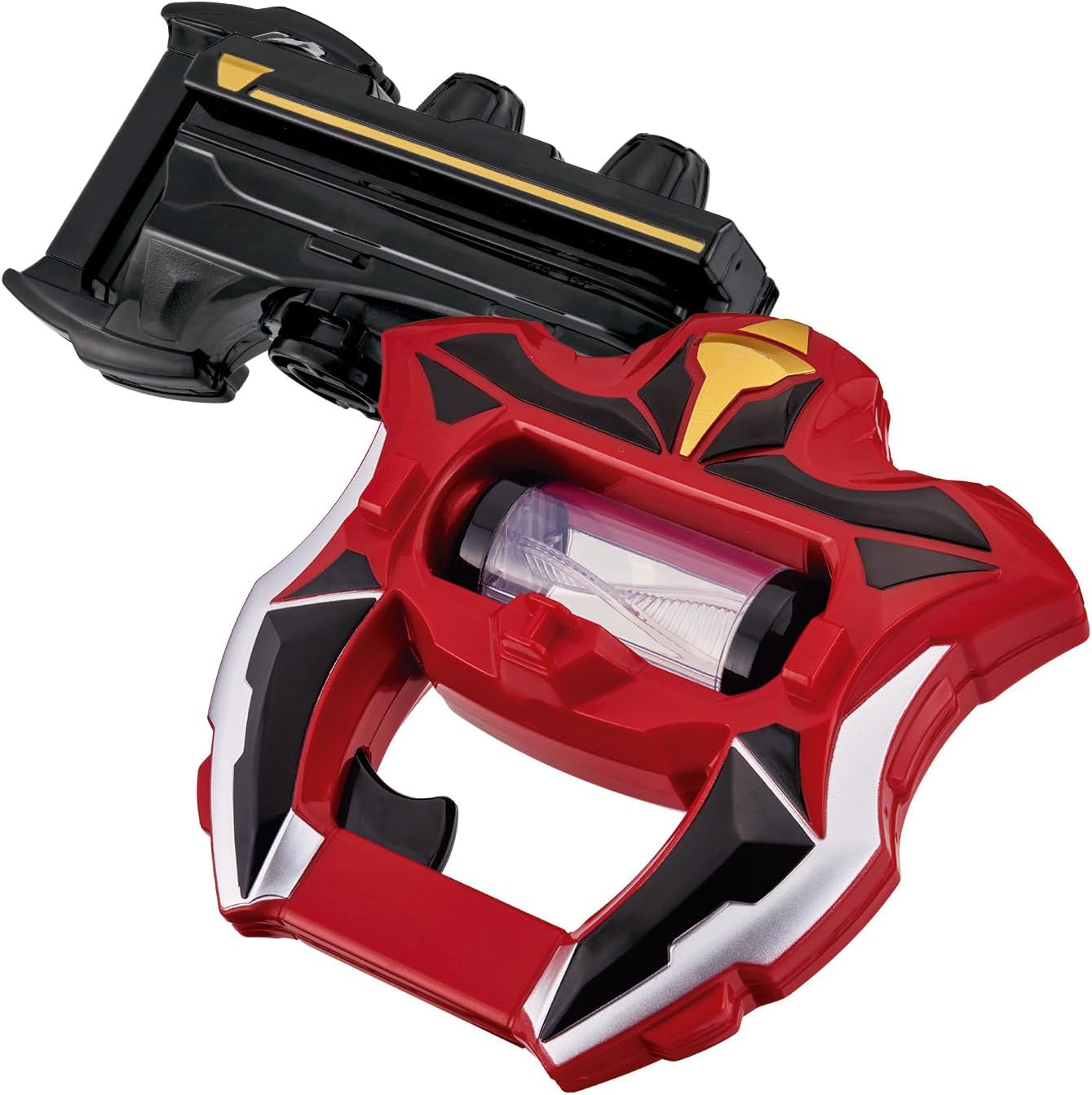 コンパクトな変身アイテムの新シリーズ「サウンドウルトラなりきり」より「ジードライザー」が登場！ 「音」と「ギミック」でなりきり遊びが楽しめます。 付属の装填ナックルにジードライザーをスライドさせて、カプセルリード音が鳴る！ さらにトリガーを...