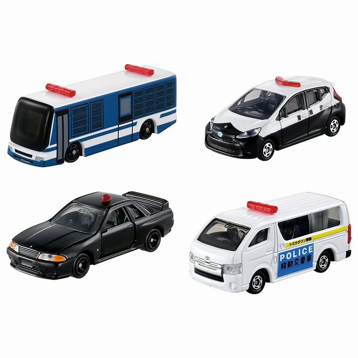商品名トミカ トミカタウンをパトロール! トミカ警察車両セット商品説明トミカギフトセットからトミカタウンで働く警察車両のセットが登場！ ＜セット内容＞【アクション】 ・トミカタウン移動交番（トヨタ ハイエース）【サスペンション】 ・トミカタ...