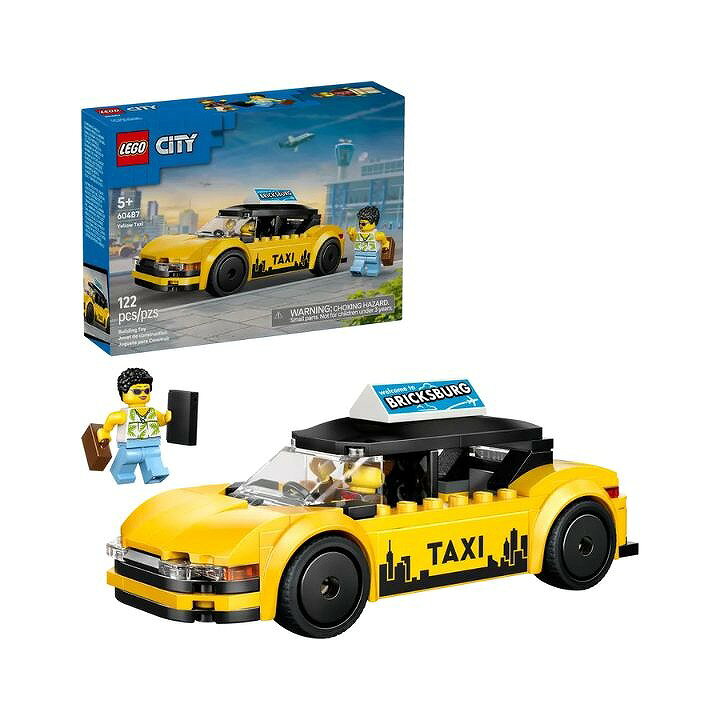 商品名レゴ CITY シティ 黄色のタクシー 60487商品説明モデルカーの組み立てや車を使ったごっこ遊びが大好きなお子さまを大きな笑顔にする楽しさいっぱいのレゴ(R)シティ 黄色のタクシー。 現代風のEVデザインの黄色のタクシーを組み立て...