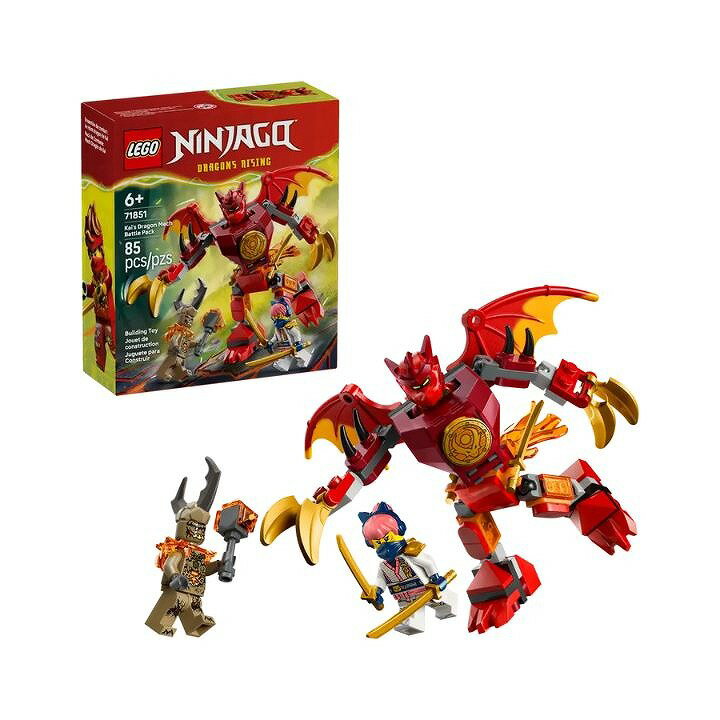 商品名レゴ NINJAGO ニンジャゴー カイのドラゴンメカスーツ バトルパック 71851商品説明レゴ(R)ニンジャゴー カイのドラゴンメカスーツ バトルパックは、『ニンジャゴー ドラゴンライジング』の世界で遊びつくせる組み立てセットです...