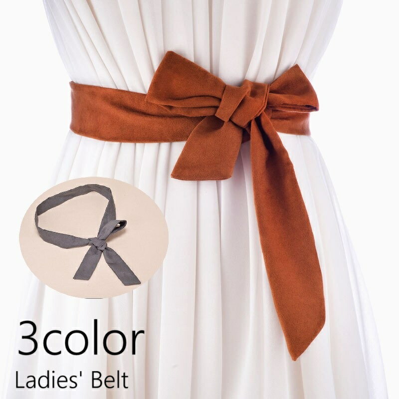 ベロア調でシンプルなデザインのサッシュベルトです。 リボン結びでウエストのアクセントに◎ 【サイズについて】 画像をご参照ください。 【カラーについて】 生産ロットにより柄の出方や色の濃淡が異なる場合がございます。 お使いのモニターや撮影時...