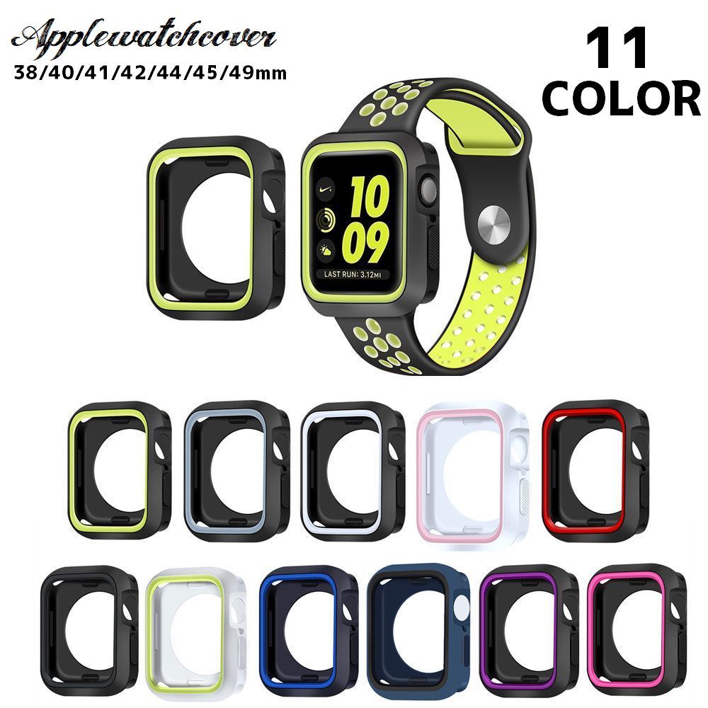 カラバリ豊富！Applewatch用カバーです。 ※Applewatch本体は付属しておりません。 ※本製品は、Apple純正部品ではありません。 【サイズについて】 画像をご参照ください。 【カラーについて】 生産ロットにより柄の出方や色...