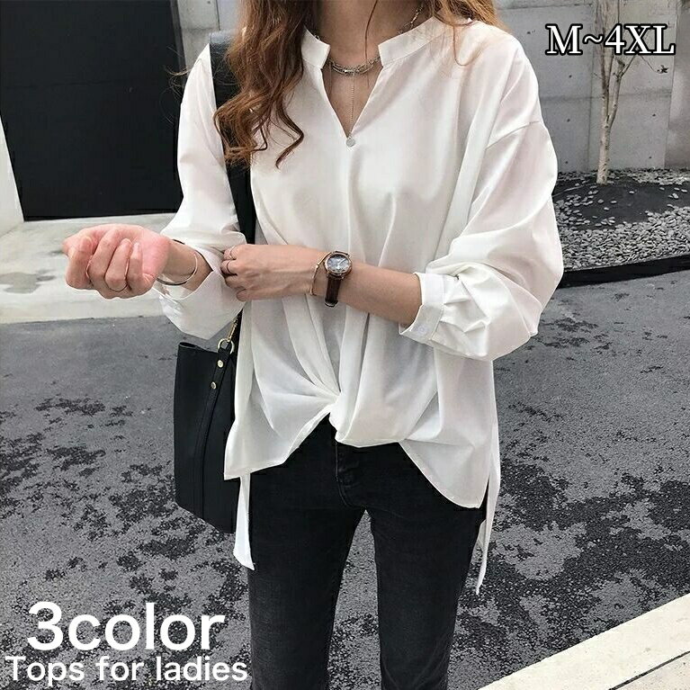 シンプルなデザインのレディース用ブラウス。 ゆったり着られるオーバーサイズです♪ 【サイズについて】 画像をご参照ください。 【カラーについて】 生産ロットにより柄の出方や色の濃淡が異なる場合がございます。 お使いのモニターや撮影時の光の加...