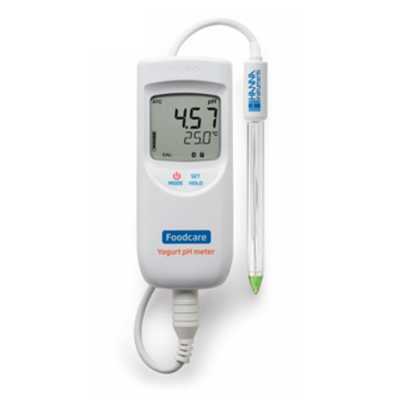 HI 99164Dはヨーグルト用のpH電極を備えた防水型のポータブルpH/℃計です。 電極の先端部は円錐状で液絡部の詰まりによる劣化を最小限に抑え、かつ洗浄しやすい構造です。 ◆特徴 電極の先端部は円錐状でヨーグルトに突き刺すように測定しま...
