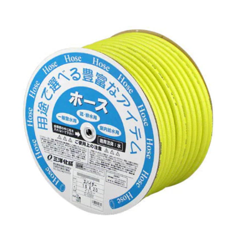 【ドラムはPCドラムとなります】 表面のデコボコ加工により 優れた耐圧性と使いやすさを実現。 材質 ・PVC、ポリエステル糸 品質 ・構造 糸入り二重管ホース ・使用温度範囲 0〜60℃ ・耐寒性 脆化温度-37℃ ・最高使用圧力:1.4M...