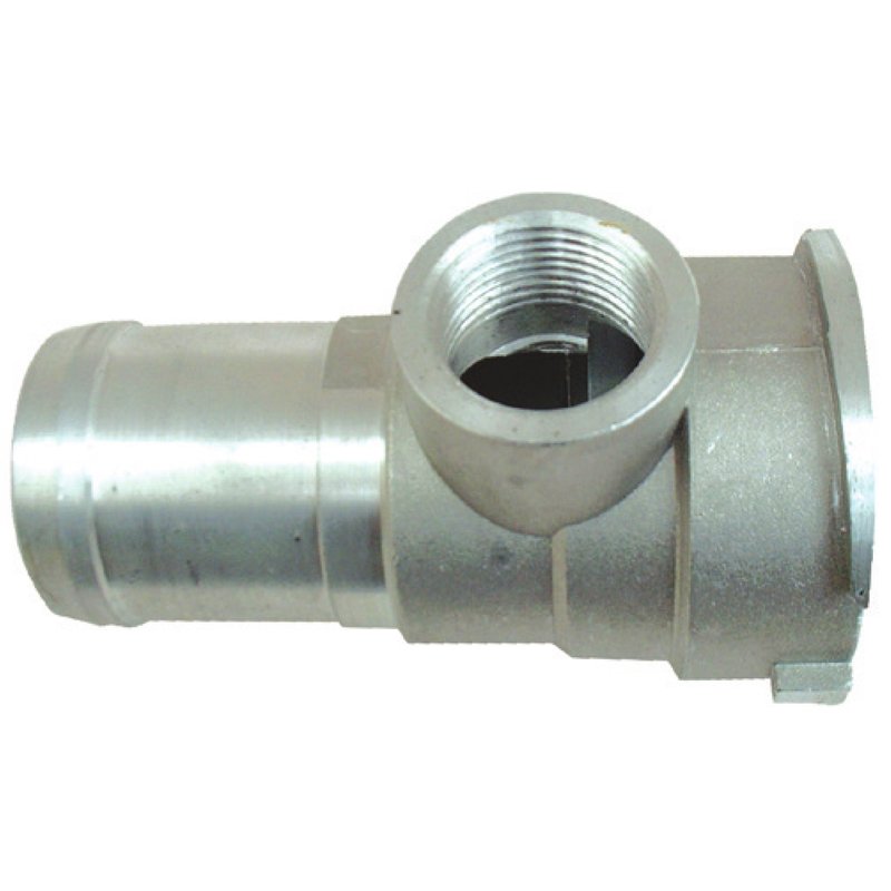 回転式の継手でホースや配管等の脱着が安易に行うことができます。 側面に内ネジ式の吐出口がありますので、散水などの分配に便利です。 重量：300g 材質：アルミ製 サイズ：40A タイプ：メス 形状：立付類似商品はこちらニューカプラ 立付 内...