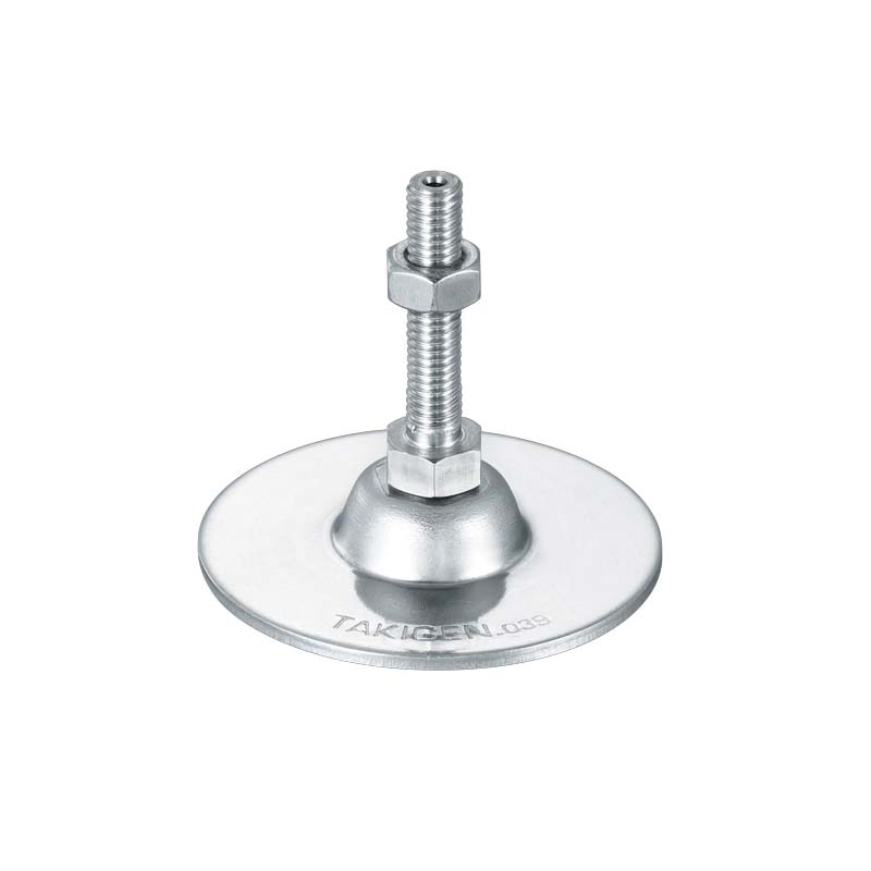 植物工場や温室内の栽培架台、工作機械に！ 一般的なレベルアジャスターと比べて、底部の接地面積を大きくしているため、土壌などの柔らかい場所でも安定します。 大きな接地面で重さを分散するため、床への負担を軽減します。 ステンレス製のため、耐食性...