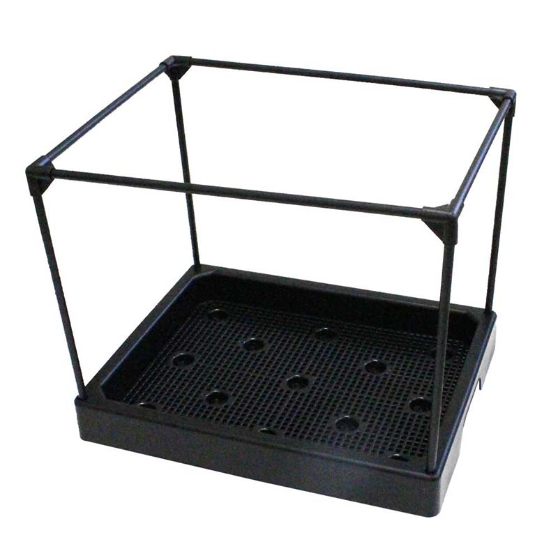 ブラック サボテンなどの多肉植物の保温、冬越しに。 野菜苗の育成促進にもご使用いただけます。 底板が付いているので、通気性に優れています。根腐れ対策にも！ 雨よけシート付きで過度の雨から植物を守ります！排水穴付で排水性もバツグンです。排水栓...