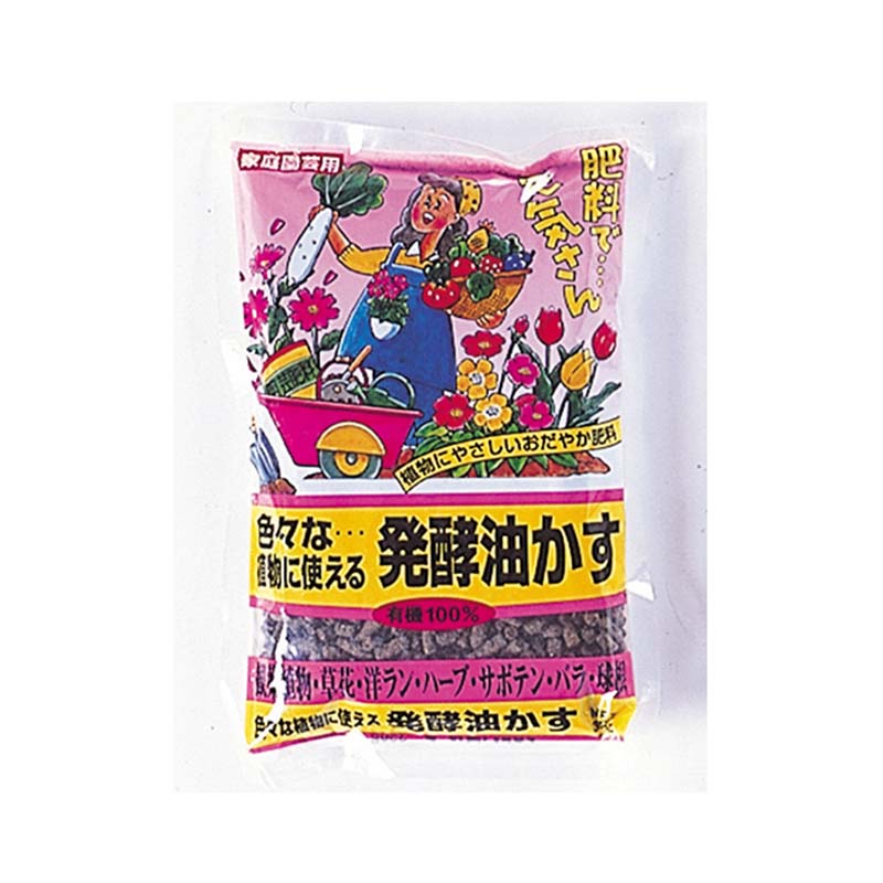 色々な植物に使える有機主体の肥料です。 花や葉の色つやや実つきを良くします。 【商品仕様】 容量：350g 成分：チッソ5-リン酸5-カリ2 サイズ：240×145×25mm 入数：50袋類似商品はこちら肥料 新醗酵油かす 小粒 600g ...