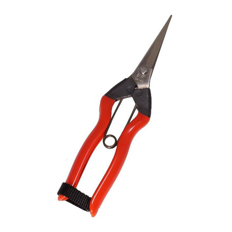 握りが軽くて使いやすい！ 重量が軽くて作業もらくらく！ 職人が丹精込めて仕上げております。 果樹農家様から形は似ている品物が多いですが切れ味が違うねと 好評をいただいております。 材質：ステンレス鋼 全長：185mm 刃長：50mm 重量：...