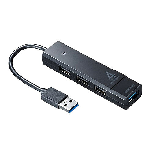 USB3.1 Gen1＋USB2.0コンボハブ（ブラック） 詳細スペック タイプUSB3.1Gen1+USB2.0コンボハブ USB規格USB3.1 ダウンストリームポート数4 アップストリームポート数1 最大通信速度5000Mbps 電源...